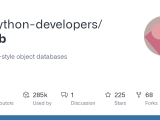 Github Gitpython Developers Gitdb Io Of Git Style Object Databases
