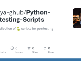 Github Sathya Ghub Python Pentesting Scripts A Tiny Collection Of
