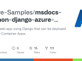 Github Azure Samples Msdocs Python Django Azure Container Apps