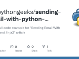 Github Thepythongeeks Sending Email With Python Tutorial This Is