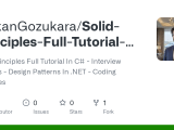 Github Furkangozukara Solid Principles Full Tutorial In C Interview