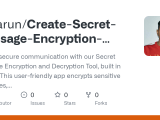 Github Cybarun Create Secret Message Encryption And Decryption Tool
