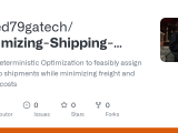 Github Asyed79gatech Optimizing Shipping Routes Using Linear