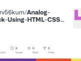 Github Apurv56kum Analog Clock Using Html Css Javascript