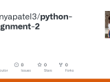 Github Ananyapatel3 Python Assignment 2