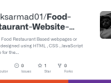 Food Restaurant Website Using Html Css And Javascript With Php Index