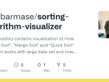 Github Smitbarmase Sorting Algorithm Visualizer This Repository