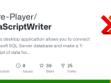 Github Azure Player Datascriptwriter Windows Desktop Application