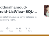 Github Alaeddinalhamoud Android Listview Sql Jdbc Driver How To Get