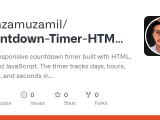 Countdown Timer Html Css Javascript Countdown Html At Main