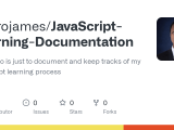 Github Okorojames Javascript Learning Documentation This Repo Is