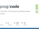Github Diffprog Code Code For The Book The Elements Of
