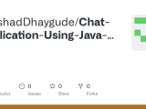 Github Harshaddhaygude Chat Application Using Java Networking