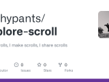 Github Techypants Explore Scroll I Like Scrolls I Make Scrolls I