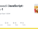 Github Dialawadi Javascript Task 1 Javascript Task 1 Dom