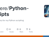 Github Stbere Python Scripts Repository For My Python Scripting