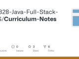 Github 220328 Java Full Stack Aws Curriculum Notes