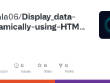Github Amala06 Display Data Dynamically Using Html Css Js