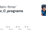 Github Einstein Time Basic C Programs