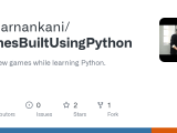 Github Tusharnankani Gamesbuiltusingpython Built A Few Games While