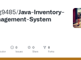 Github Greg9485 Java Inventory Management System