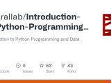 Github Amarallab Introduction To Python Programming And Data Science