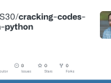 Github Robs30 Cracking Codes With Python