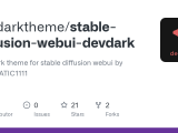 Github Devdarktheme Stable Diffusion Webui Devdark Dedvdark Theme