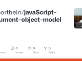 Github Hlaporthein Javascript Document Object Model