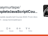 Github Eneseymurtepe Completejavascriptcourse The Complete