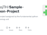 Github Napojth Sample Python Project Python Project Assigned By The