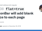Flat True Actionbar Will Add Blank Space To Each Page Issue 1638