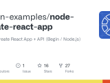 Github Begin Examples Node Create React App Basic Create React App
