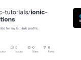 Github Ionic Tutorials Ionic Solutions Config Files For My Github