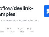 Github Webflow Devlink Examples Reference Implementations For