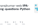 Github Pushprajkumar Web Ipa Coding Questions Python
