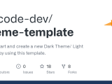 Github Phcode Dev Theme Template Quick Start And Create A New Dark