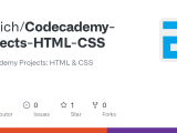 Github Brezich Codecademy Projects Html Css Codecademy Projects