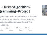Github Sam Hicks Algorithm Programming Project This Program