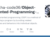 Github Shikha Code36 Object Oriented Programming Oops Python Object