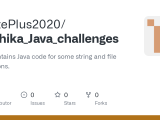 Github Igniteplus2020 Ruchika Java Challenges This Contains Java