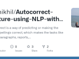 Github Gvdnikhil Autocorrect Feature Using Nlp With Python