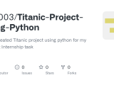 Github 962003 Titanic Project Using Python Ihave Created Titanic