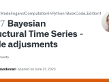 Bayesian Structural Time Series Code Adjusments Issue 207