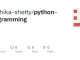 Github Radhika Shetty Python Programming