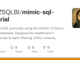 Github Hmzsqlbi Mimic Sql Tutorial Practical Sql Exercises Using The