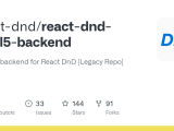 Github React Dnd React Dnd Html5 Backend Html5 Backend For React Dnd