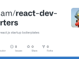 Github Xesam React Dev Starters Simple React Js Startup Boilerplates