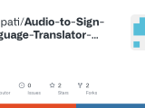 Github Kollipati Audio To Sign Language Translator Using Python