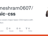 Github Vigneshram0607 Basic Css This Repo Covers Major Basic Css